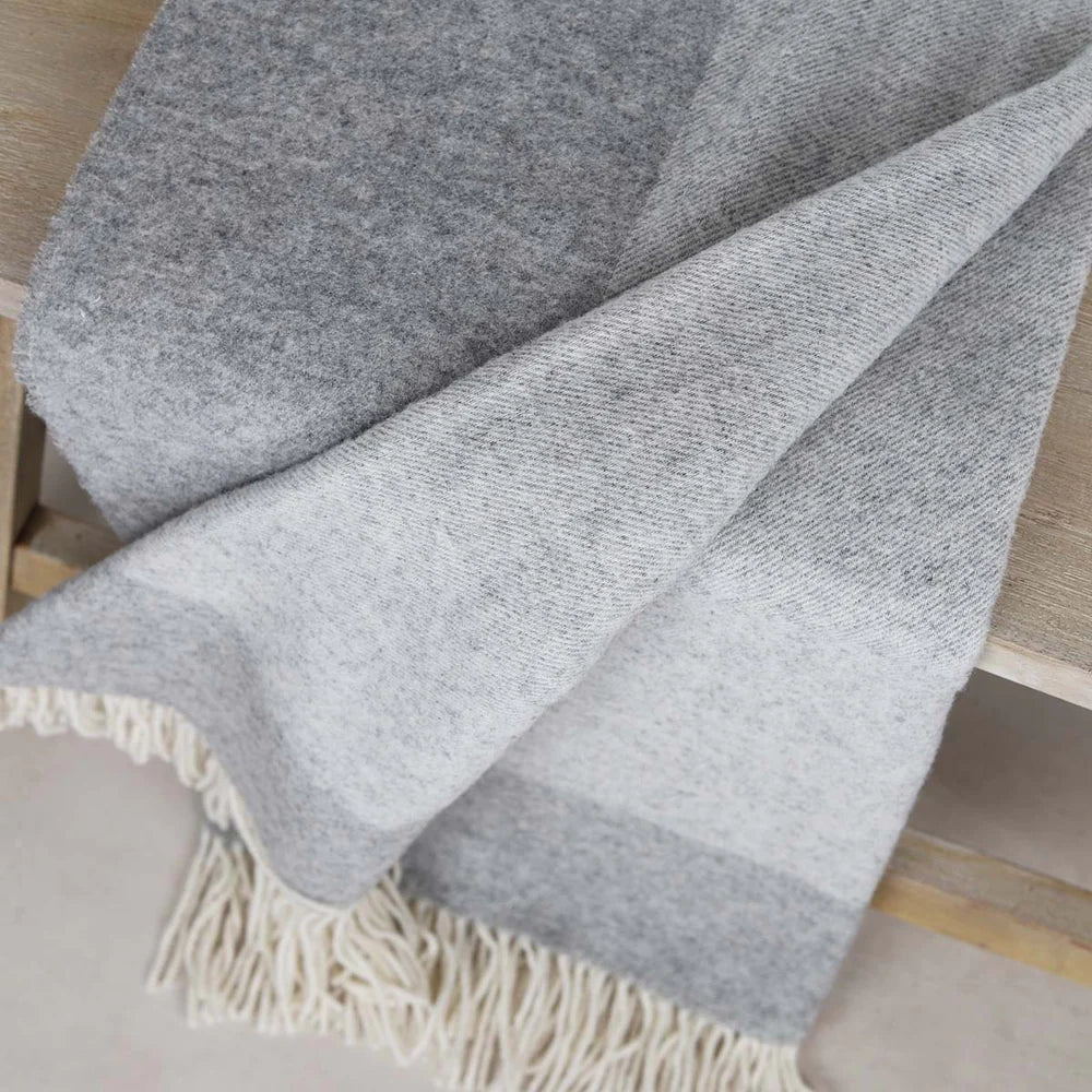 Grey Wool Throw